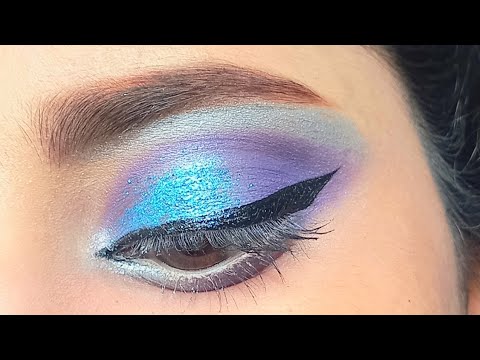 Purple & Blue Eye Makeup Tutorial | Purple + Blue Eyeshadow Tutorial | blue eyeshadow tutorial ...