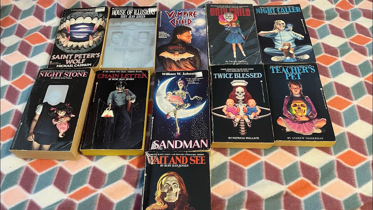 Showing my Zebra horror books - YouTube