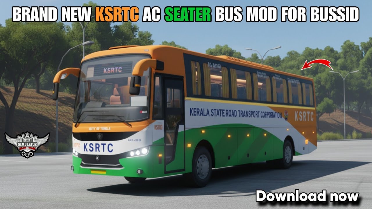 Realistic KSRTC AC SEATER Bus Mod for Bussid. - YouTube