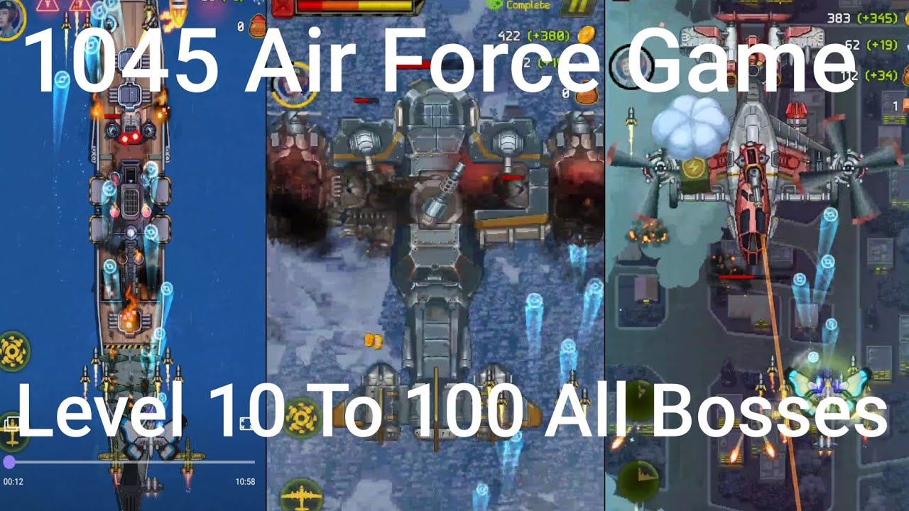 1945 Air Force Game Level (10 To 100) All Boss Hard। 1045 Level ( 10 To ...