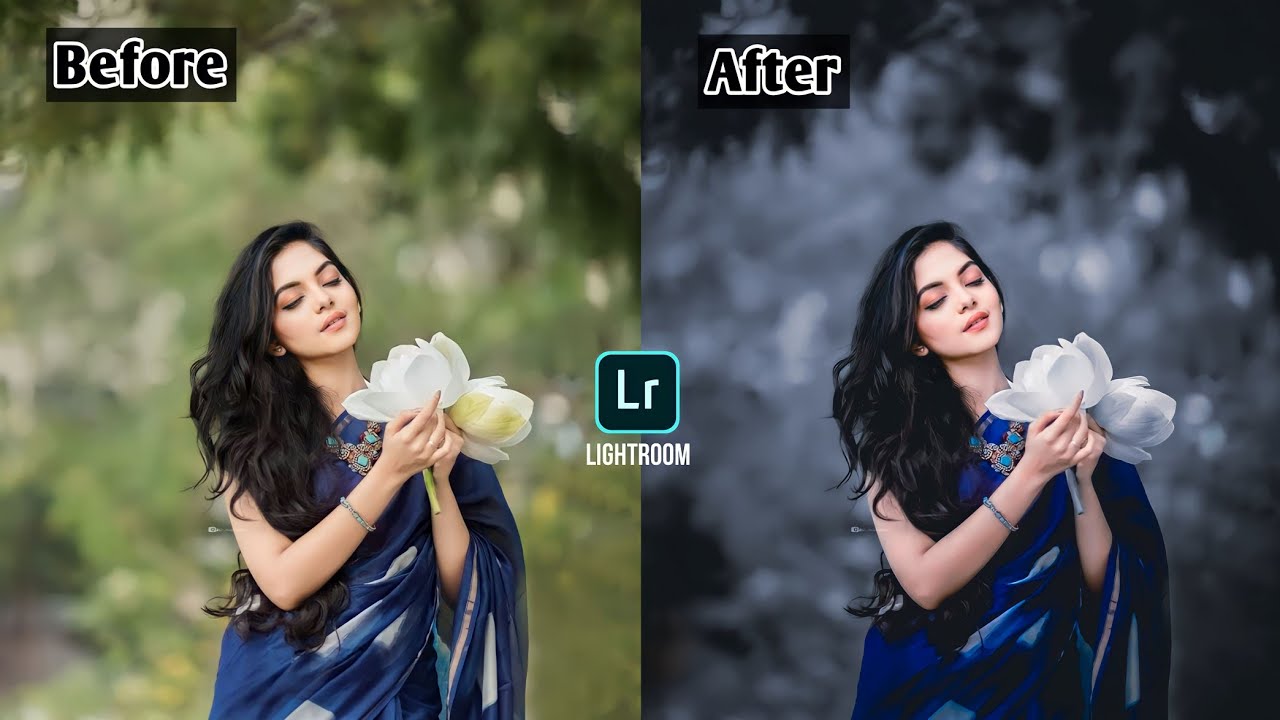 Dark Blue background Editing Tutorial In Lightroom 2023 || Photo ...