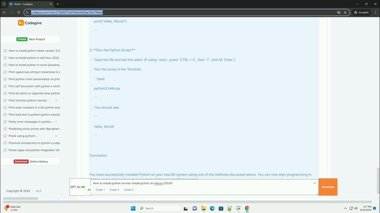 How to install python on mac install python on macos 2024 - YouTube