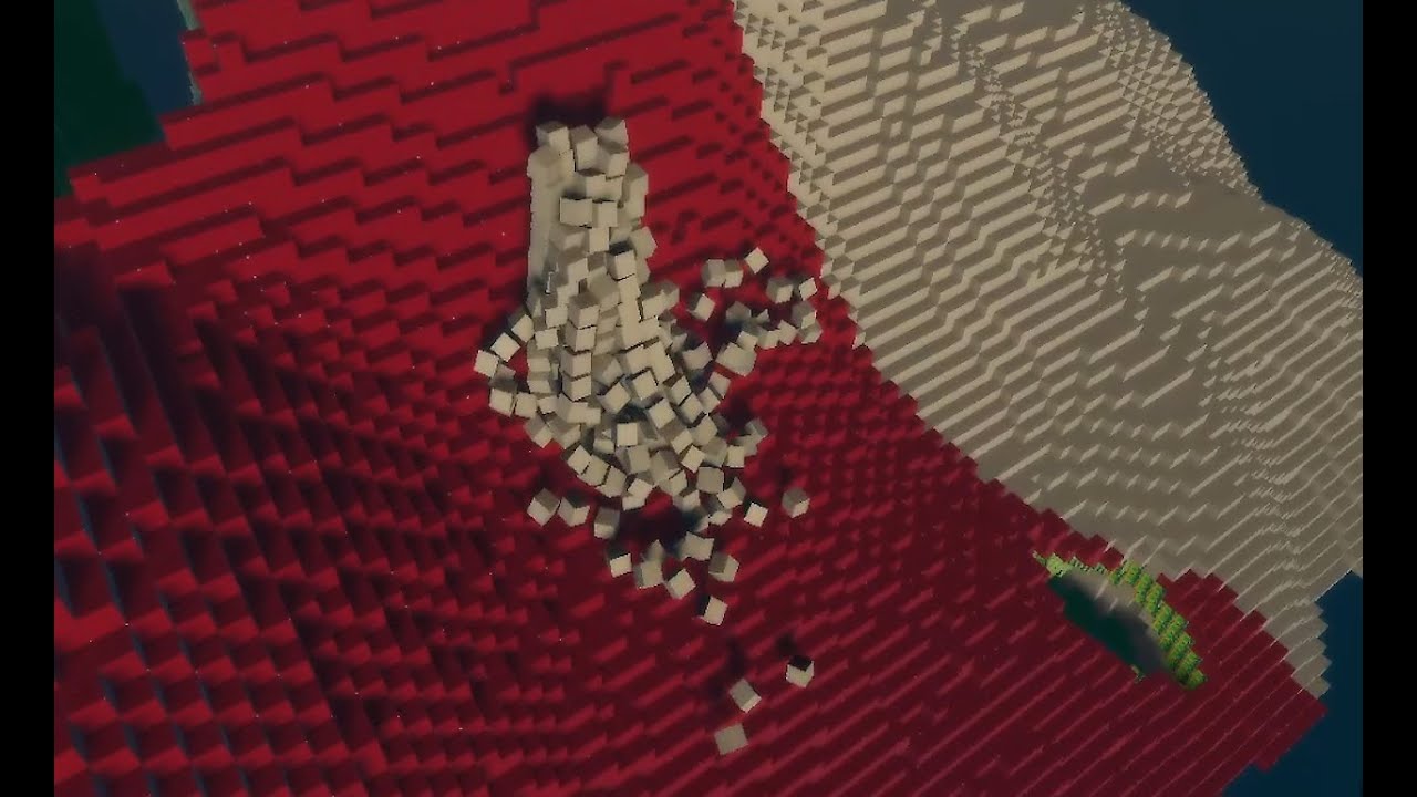 Voxel physics performance test - YouTube