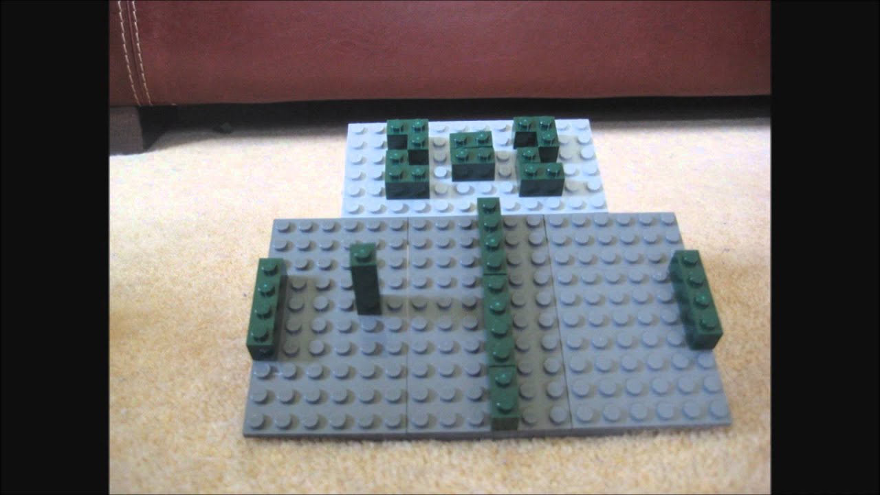 Lego 8 bit pong 1:1 - YouTube