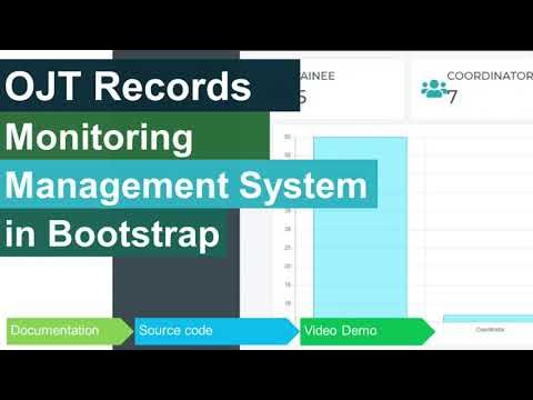 OJT Records Monitoring System in Bootstrap - YouTube