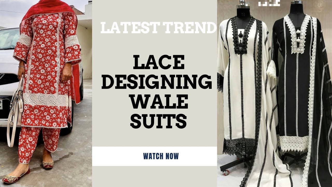 Lace Suit Designs | Stunning Lace Work Suits | Elegant Lace Suit Ideas ...