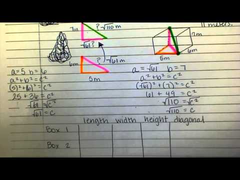 Diagonals in Three Dimensions - YouTube