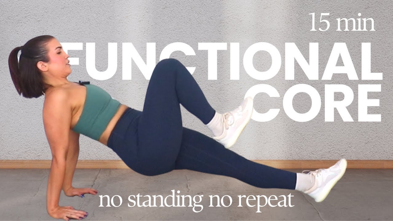 12 MIN FUNCTIONAL CORE WORKOUT (No Crunches, No Standing) Effective ...