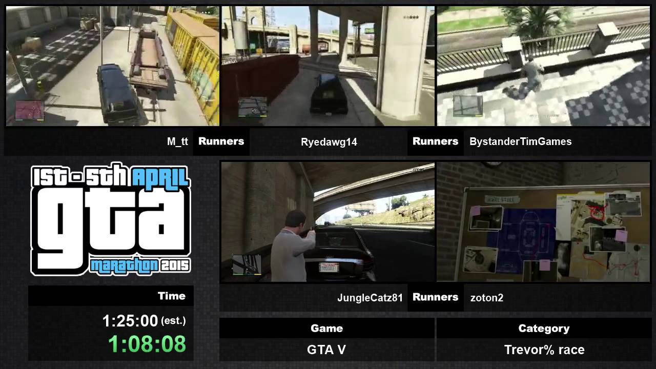 GTAM 2015 — GTA V Trevor% race pt2 - YouTube