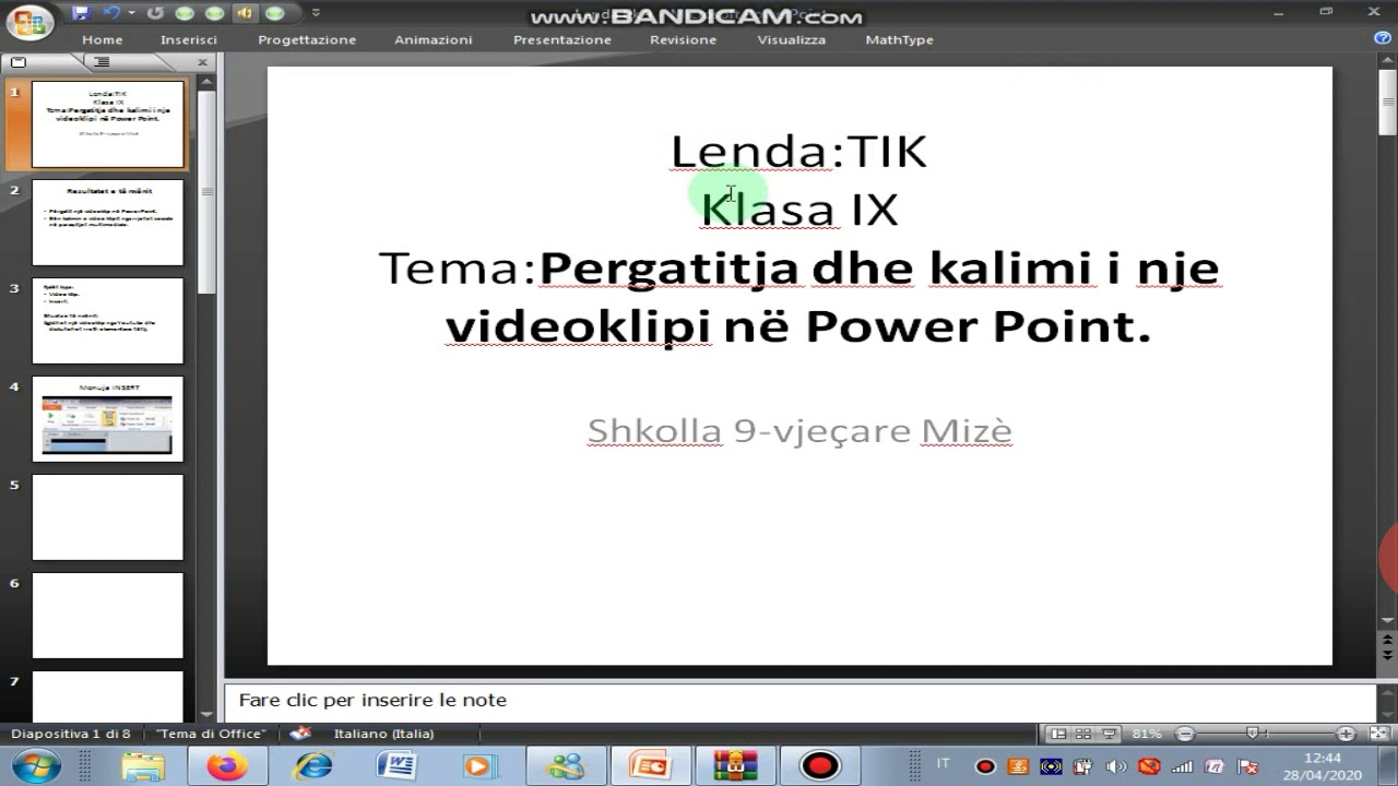 Pergatitja dhe kalimi i nje videoklipi ne Power Point - YouTube