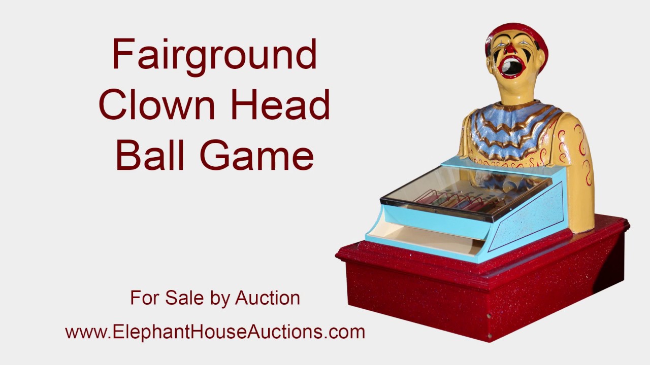 Fairground Moving Clown Head Game - YouTube