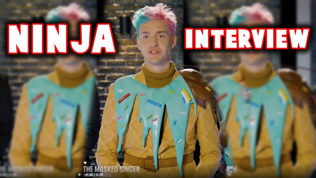Ninja's Post Performance Interview On The Masked Singer - YouTube