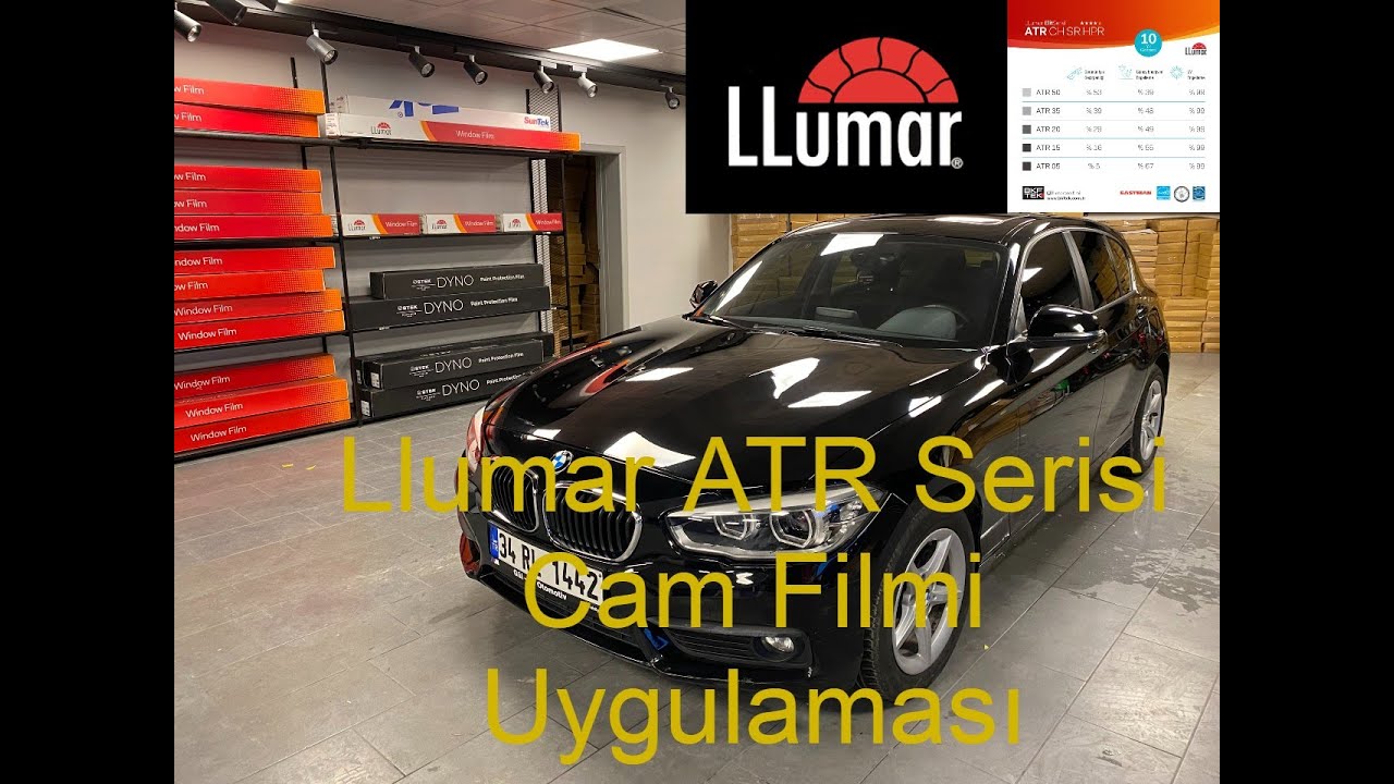 BMW 116d Aracımıza Llumar ATR 15 Serisi Cam Filmi Uygulaması - YouTube