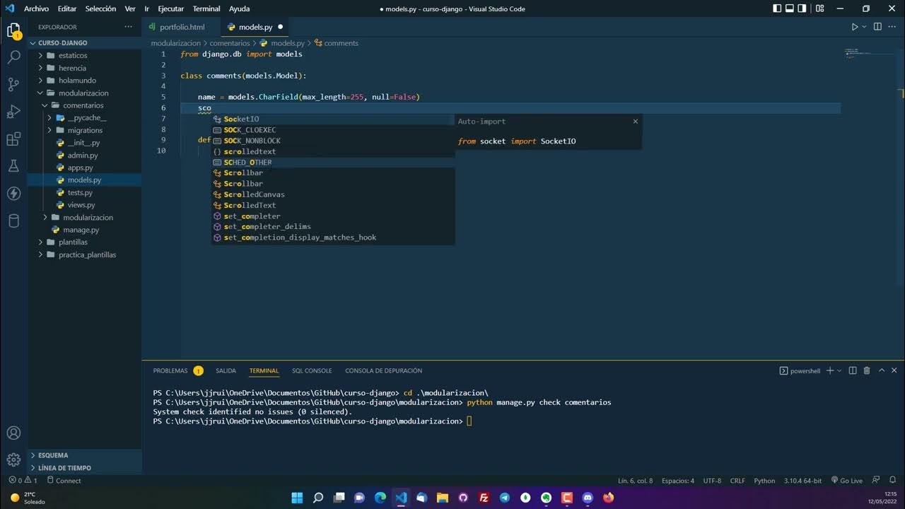 17 modelos de datos - Curso Django - OpenBootcamp - YouTube