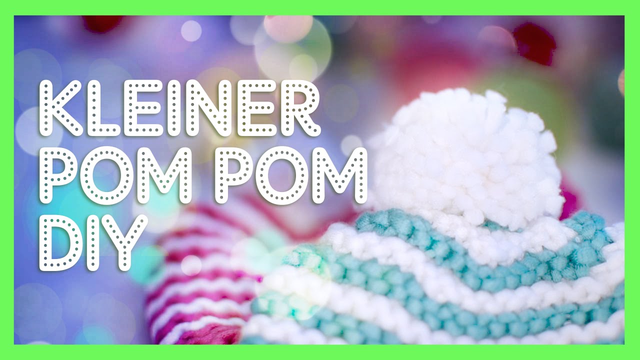 Kleiner Bommel/PomPom DIY ohne Schablone! - YouTube