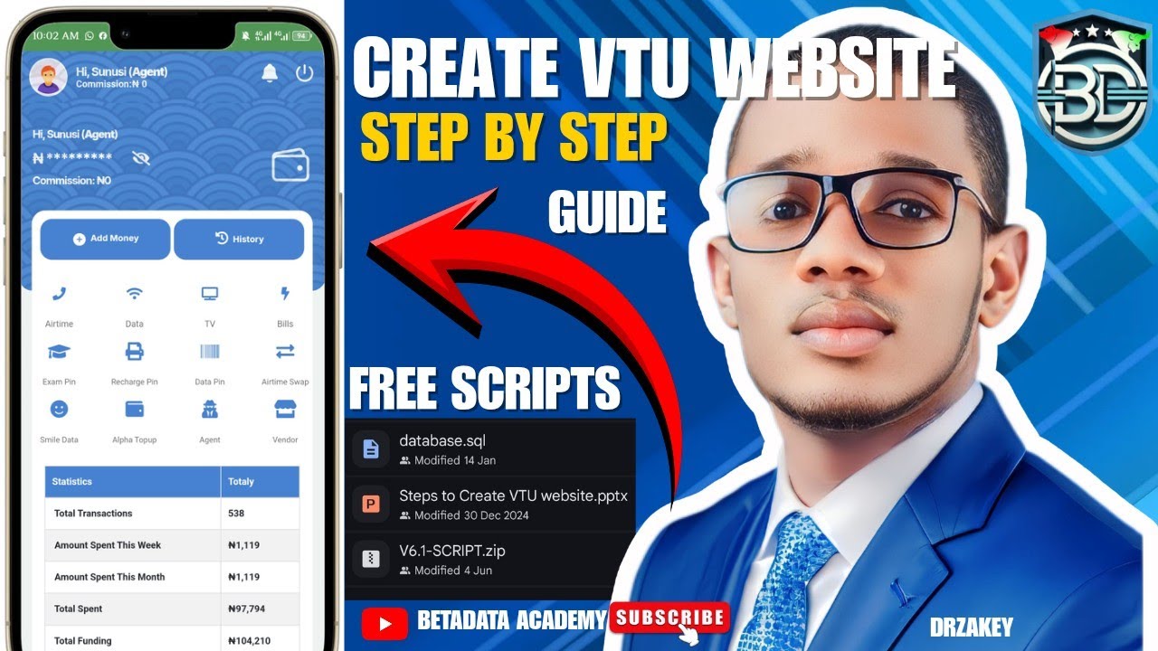 How to Create a VTU Website in 2025 (Full Setup + Free Script) - YouTube