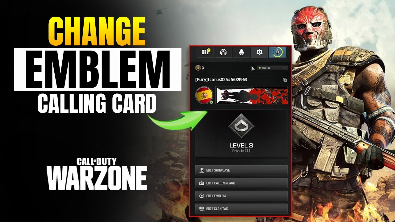 How to Change Emblem, Calling Card, Clan Tag in Warzone, Modern Warfare ...