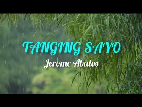 TANGING SAYO - Jerome Abalos(lyric video) - YouTube