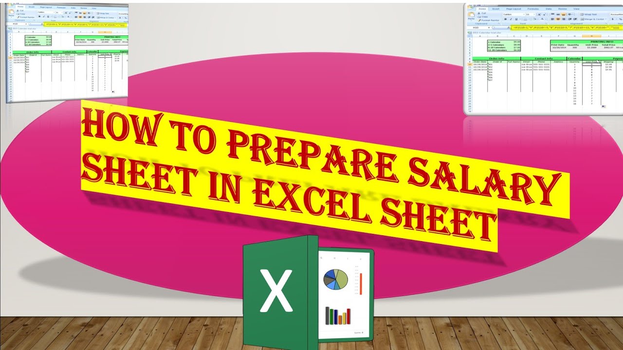 How to prepare salary sheet in Excel Sheet complete process in detail ...