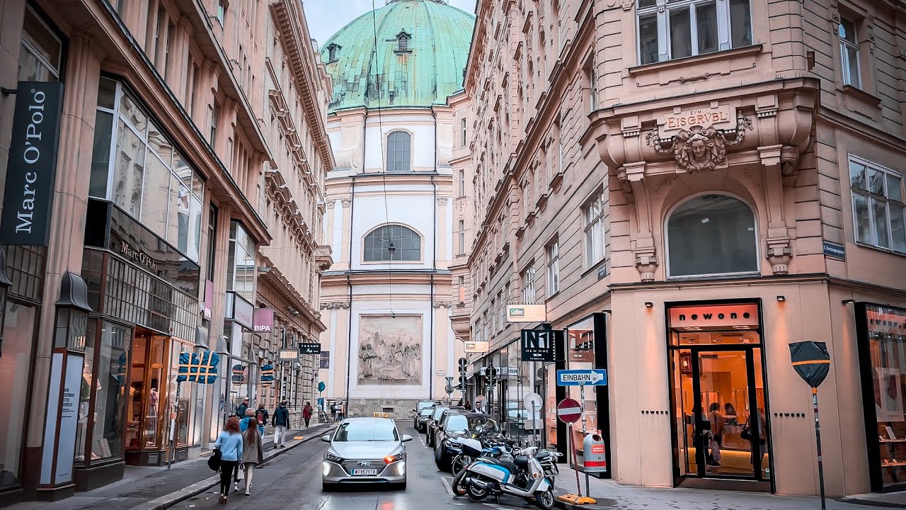 A Walk Through Vienna City Center On A Cloudy And Rainy Day, May 2022 ...