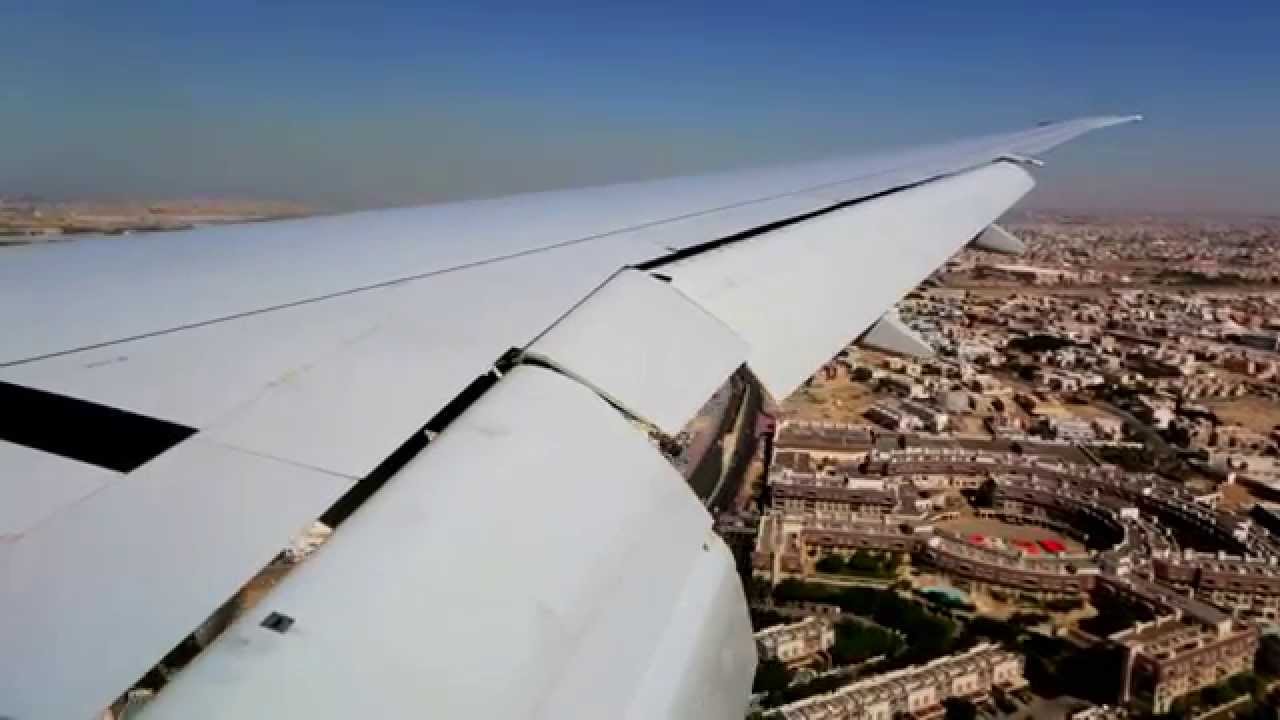 Emirates 100th B777, A6-ENV, EK505 Landing at Dubai International ...