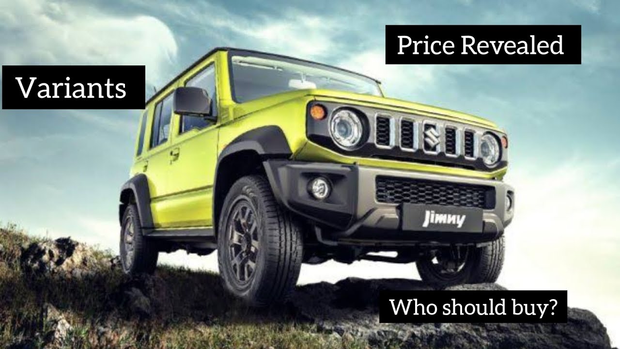 Maruti Jimny Price Revealed variants Base Model Top Model off Road ...