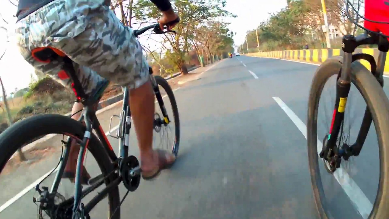 Ride through city/outskirts on Firefox Maximus and Trek Marlin5 - YouTube