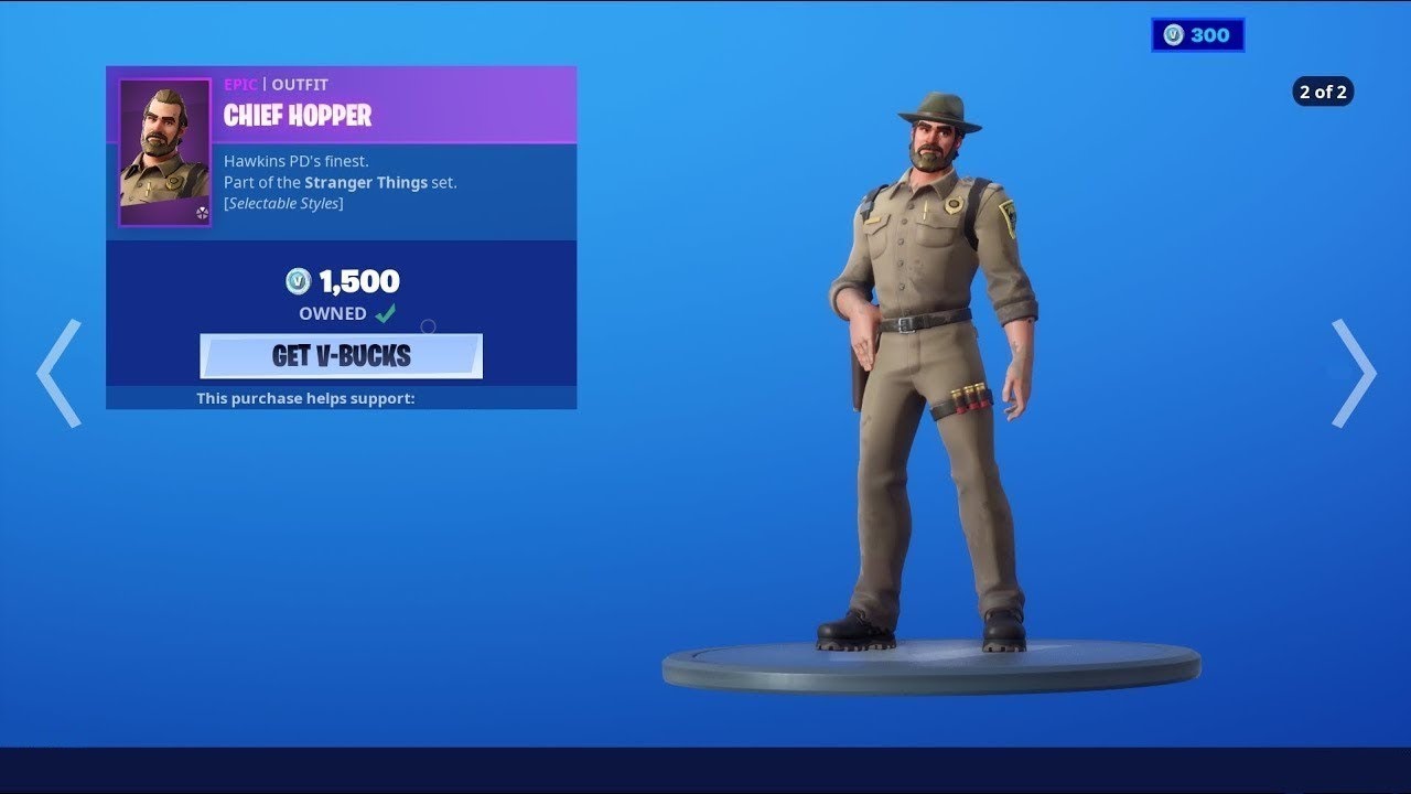 The Hat Style For Chief Hopper Skin! (Fortnite X Stranger Things) - YouTube