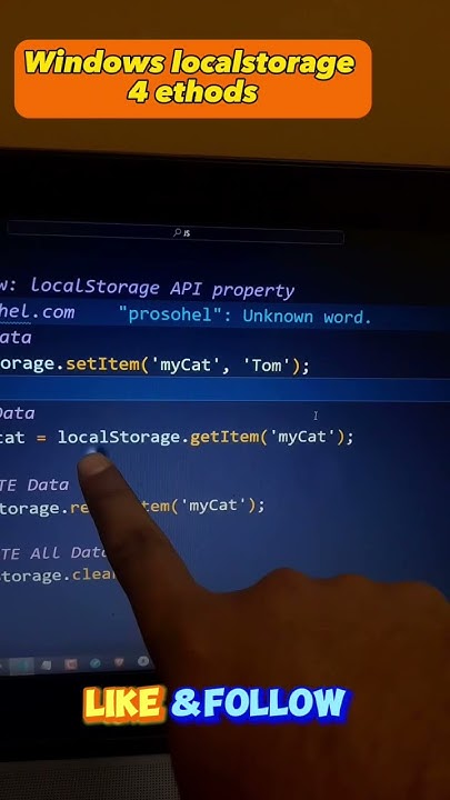 Windows 4 localstorage methods #coding #coder #javascript - YouTube