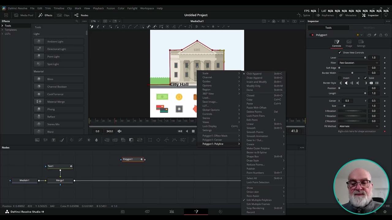 DaVinci Resolve - Text on a Path Using the Fusion Page - YouTube