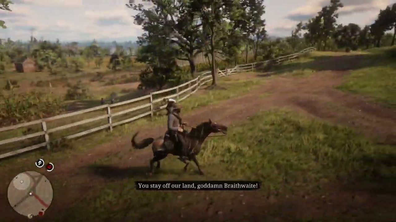Red Dead Redemption 2 - Braithwait esaping Caliga Hall (Low Honor ...