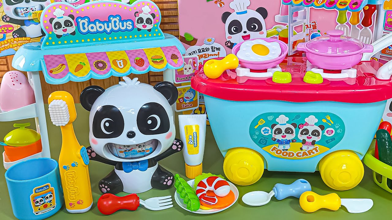 Satisfying with Unboxing Doctor Dentist Toys, Kitchen Cooking Play Set ...
