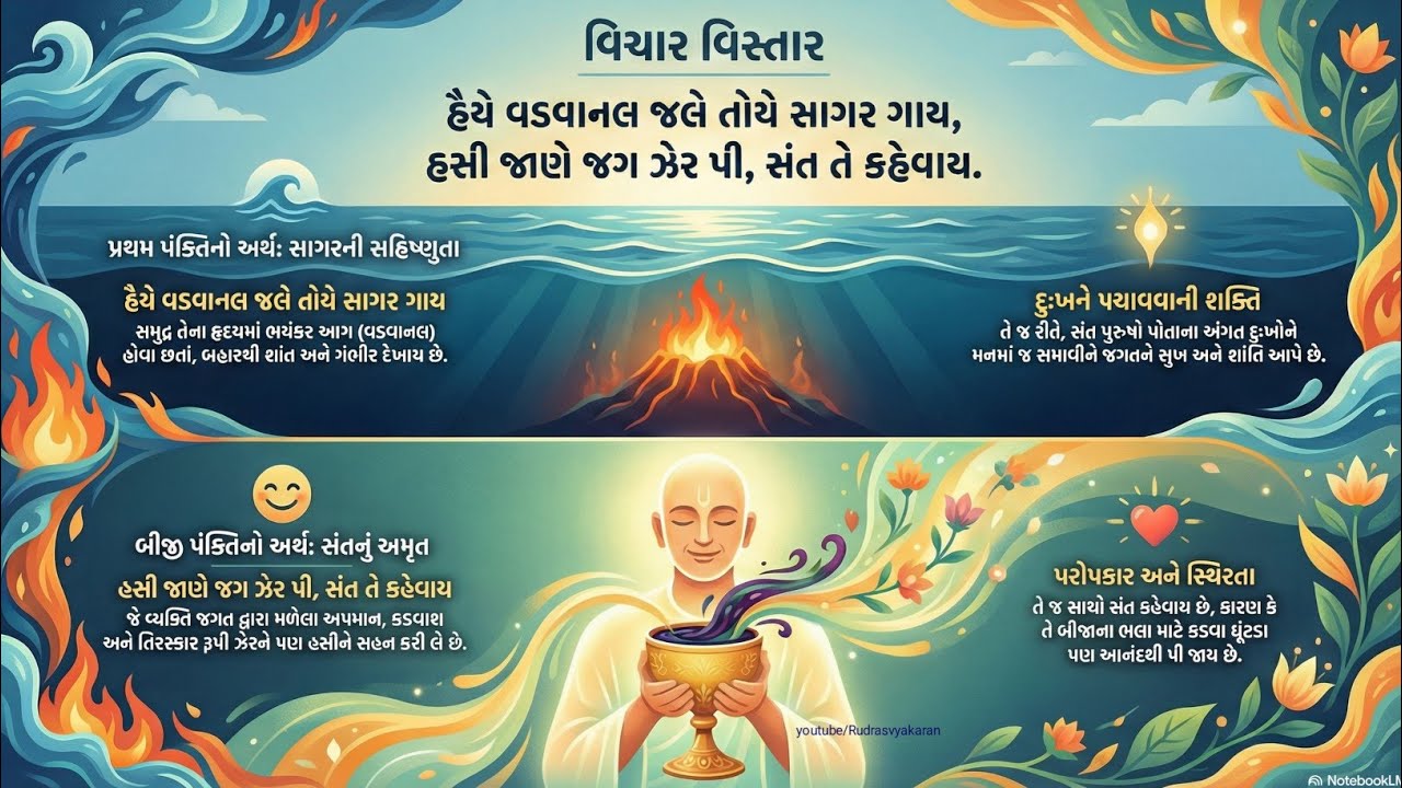 અર્થવિસ્તાર | વિચારવિસ્તાર | હૈયે વડવાનલ જલે તોયે | haiye vadvanal jale ...