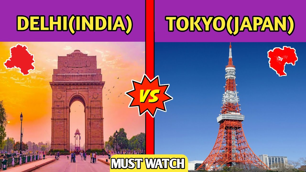 Delhi vs Tokyo comparison 2021|Unbiased In Hindi|Delhi vs Tokyo Full ...