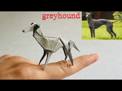 How to make Origami Greyhound, step by step tutorial - YouTube