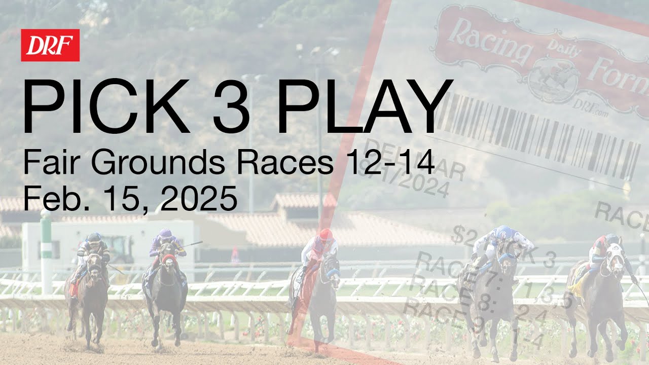 Fair Grounds' Pick 3 Play | Races 12-14 | February 15, 2025 - YouTube