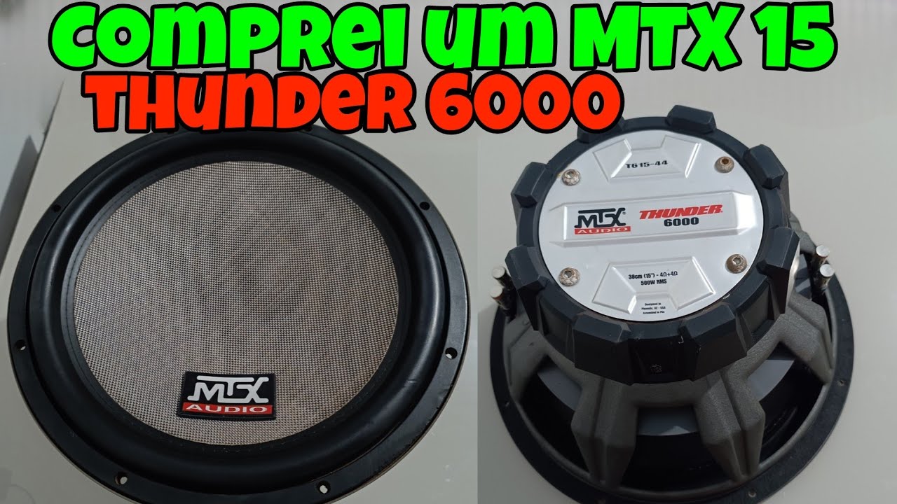 SUBWOOFER MTX 15 T615 500W RMS - TESTE PARÂMETROS, FUNCIONAMENTO E ...