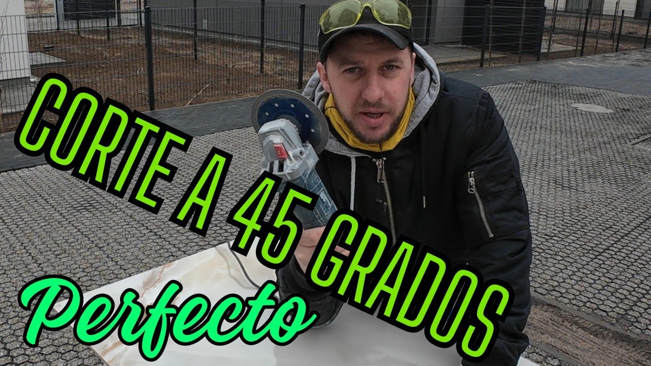 Como cortar gres porcelánico con la radial a 45 grados para que quede ...