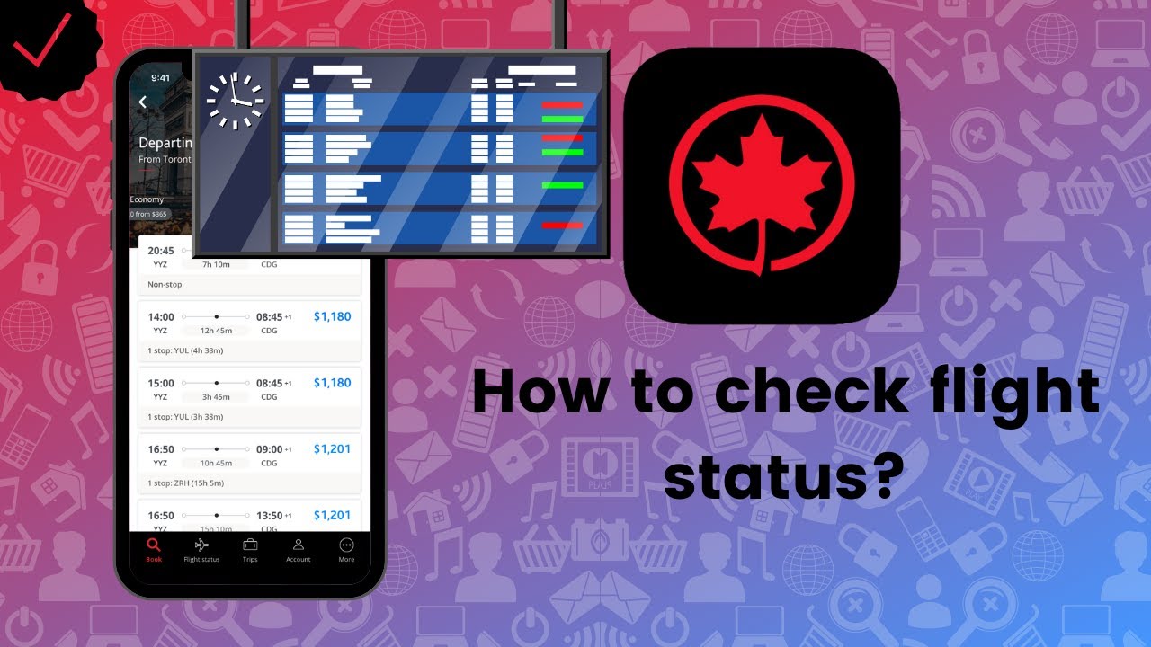 How to check flight status on Air Canada? - YouTube