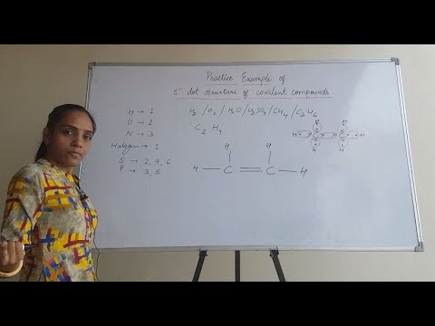 Practice Examples of Electrone Dot Structure of Covalent Compound | By ...