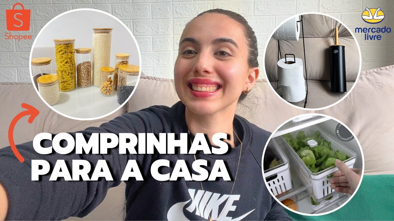 Comprinhas Para Casa Na SHOPEE e MERCADO LIVRE | Compras Para o Lar Shopee 🏠 | Compras Shopee ...