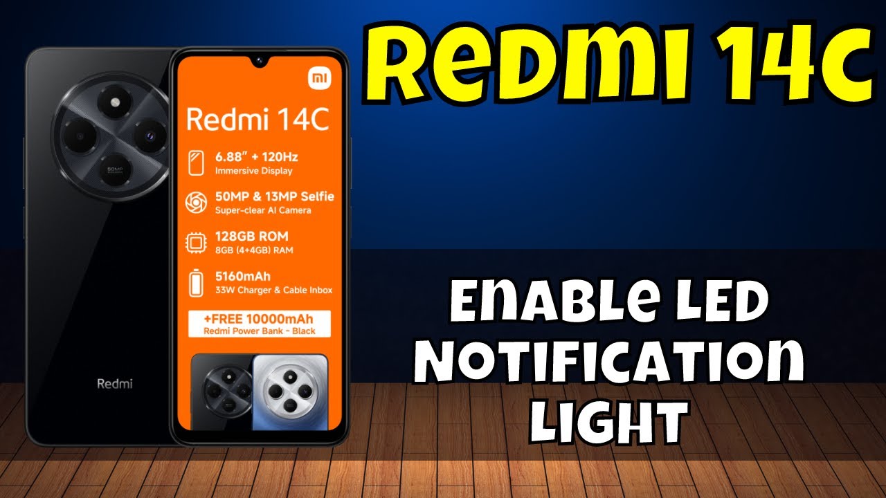 Redmi 14c: Enable LED Notification Light - YouTube