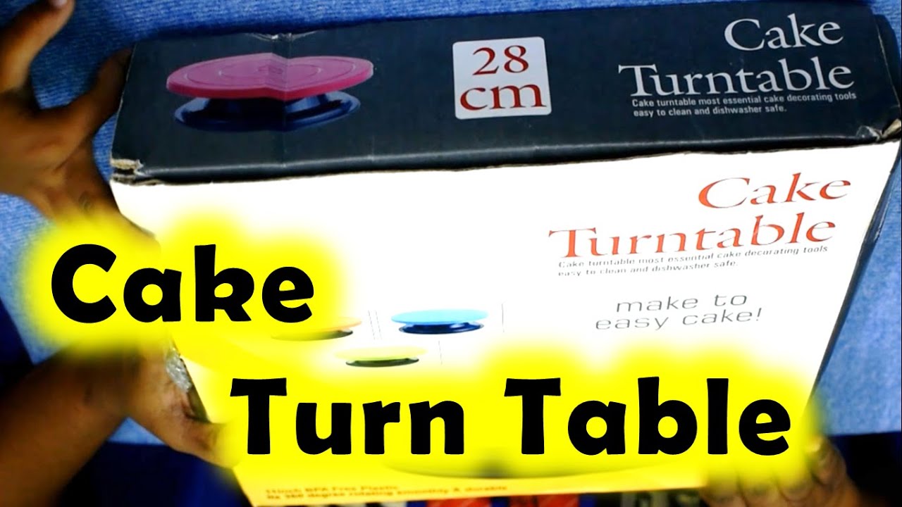 Cake turn table | Turn table for cake | Frosting pipe | revolving cake ...
