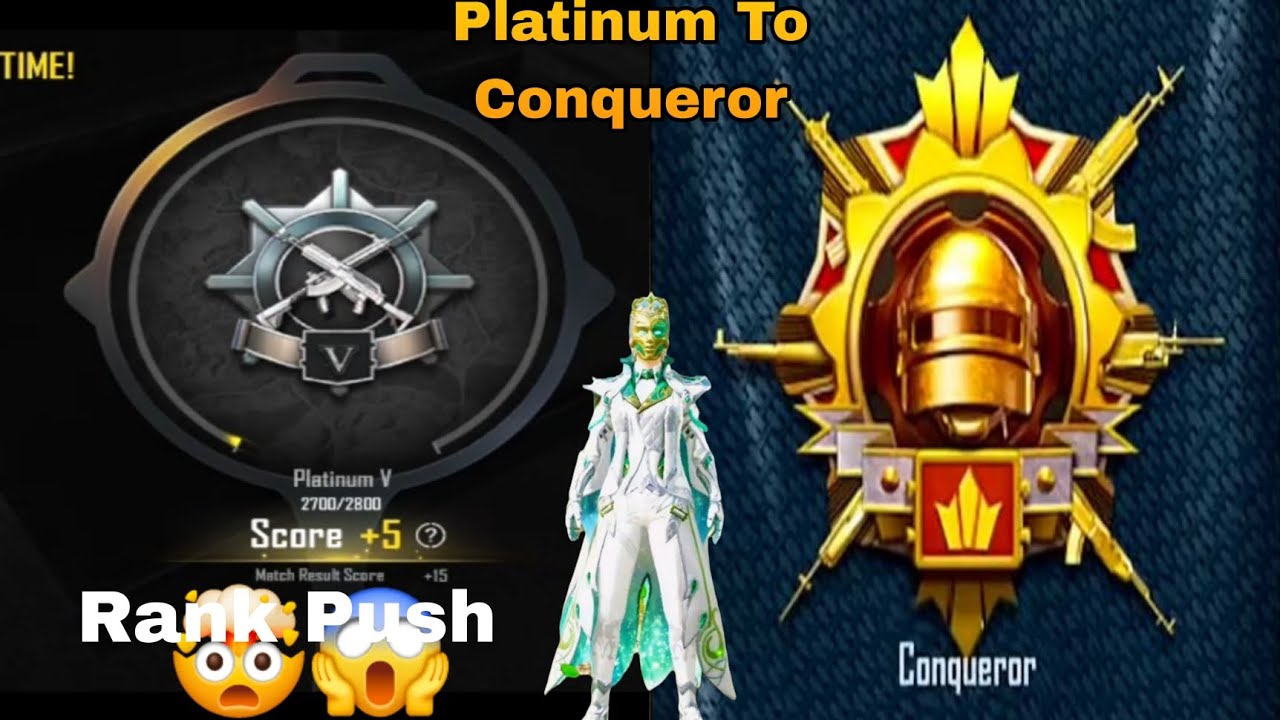 Platinum To Conqueror Rank Push 🤯 Bgmi Rank Push Highlights 💪 Part 2 ...