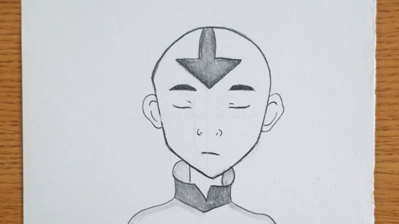 Avatar Aang drawing easy || How to draw Aang step by step [Avatar The ...