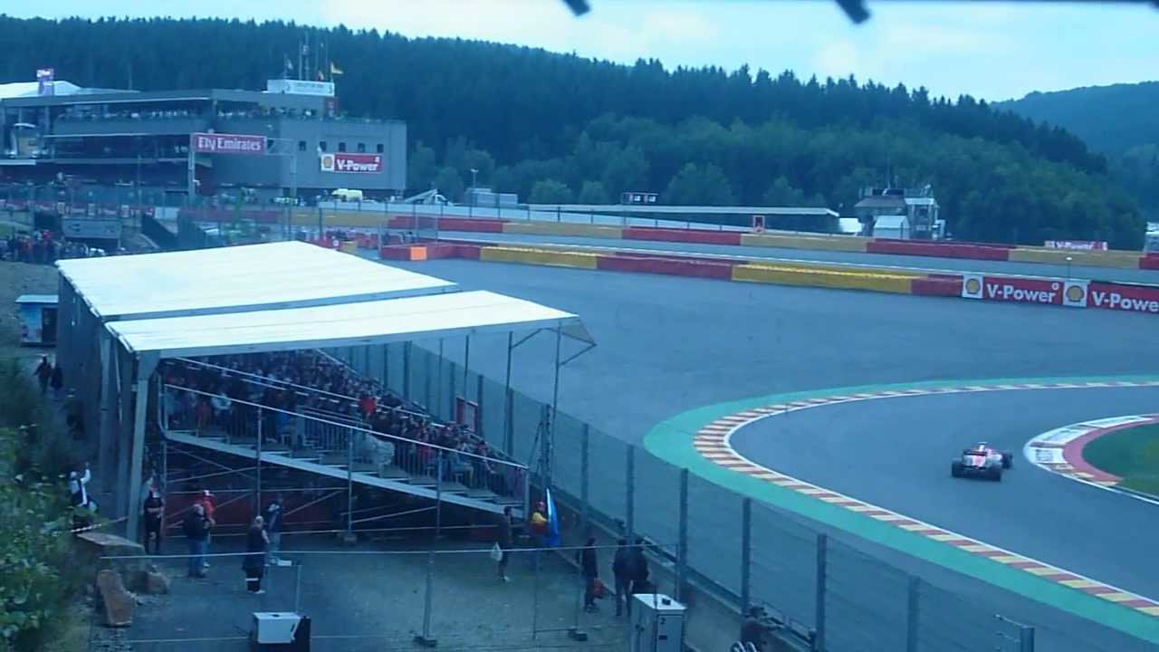 F1 Spa-Francorchamps 2013 - End of last lap - Chicane - Vettel victory ...