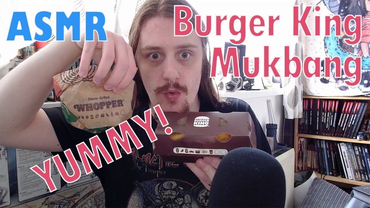ASMR Eating Burger King | Mukbang asmr | Fast food eating sounds, mouth ...