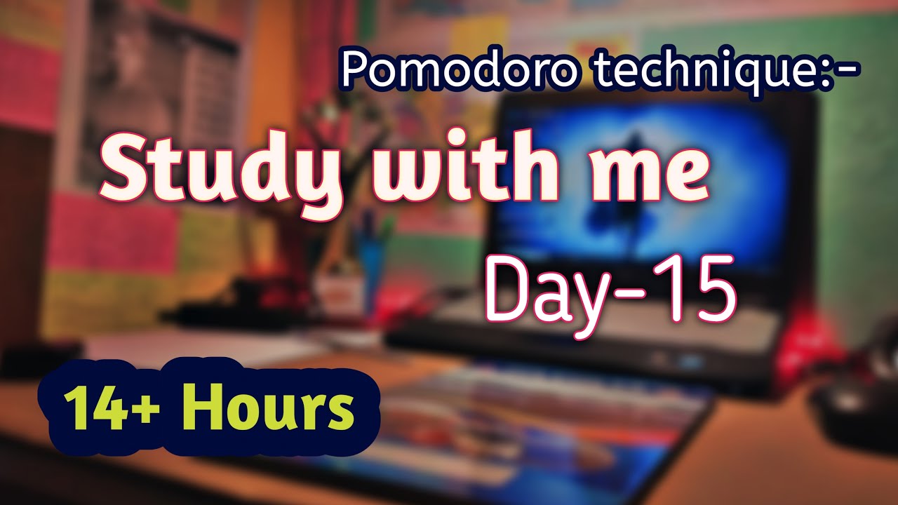 Day - 15 (Live Study With me ) Chill Study live Stream , Pomodoro ...