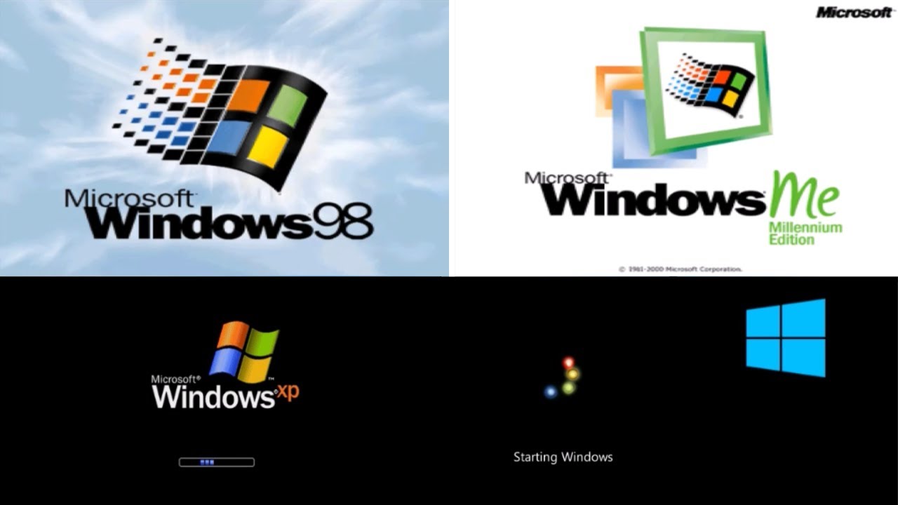 Nostalgia, tampilan Startup & Shutdown windows 98, win ME,win XP, win 7 ...