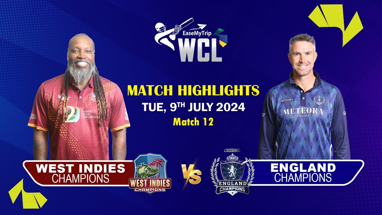 WI vs Eng | World Championship Of Legends, 2024 | Cricket Highlights ...
